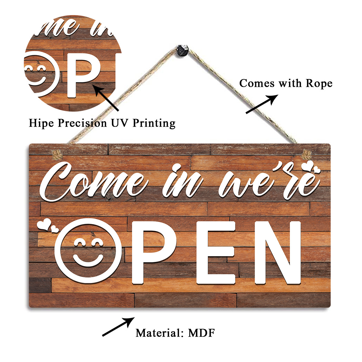 Bảng Gỗ Treo Trang Trí Cho Cửa Hàng JC2021 | Flexdecor VN