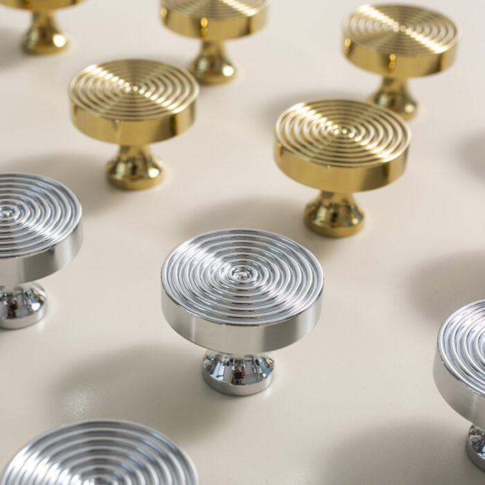 Núm tay nắm vòng xoáy tròn bằng đồng DD2332 – Flexdecor VN