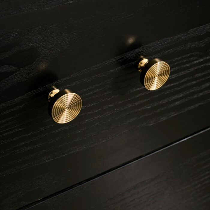 Núm tay nắm vòng xoáy tròn bằng đồng DD2332 – Flexdecor VN