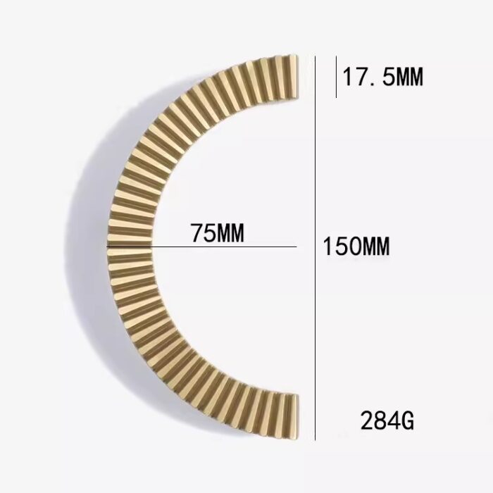 Tay Nắm Tủ đồng Trang Trí Hình Bán Nguyệt MT2440 | Flexdecor VN